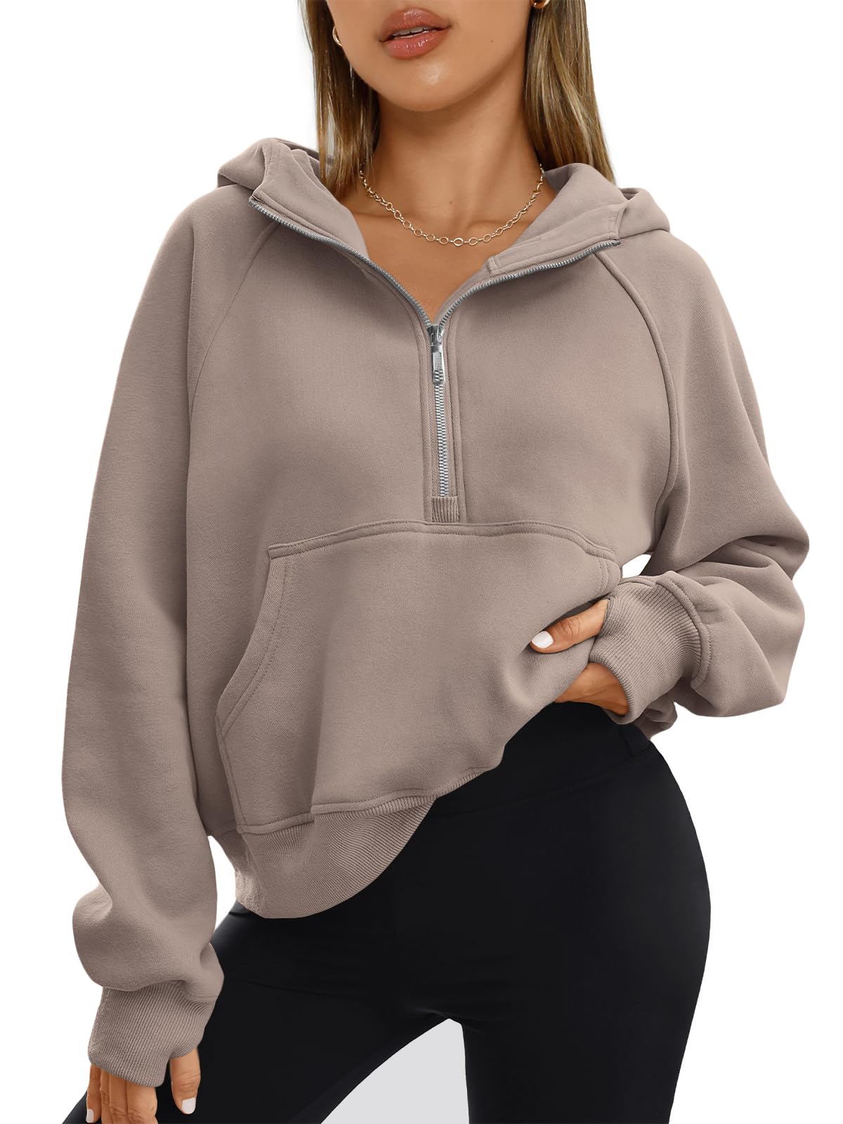 AUTOMET Hoodies Sweatshirts for Women Quarter Half Zip Up Pullover Sweaters Cropped Trendy Fall Outfits Winter Clothes Fashion 2024