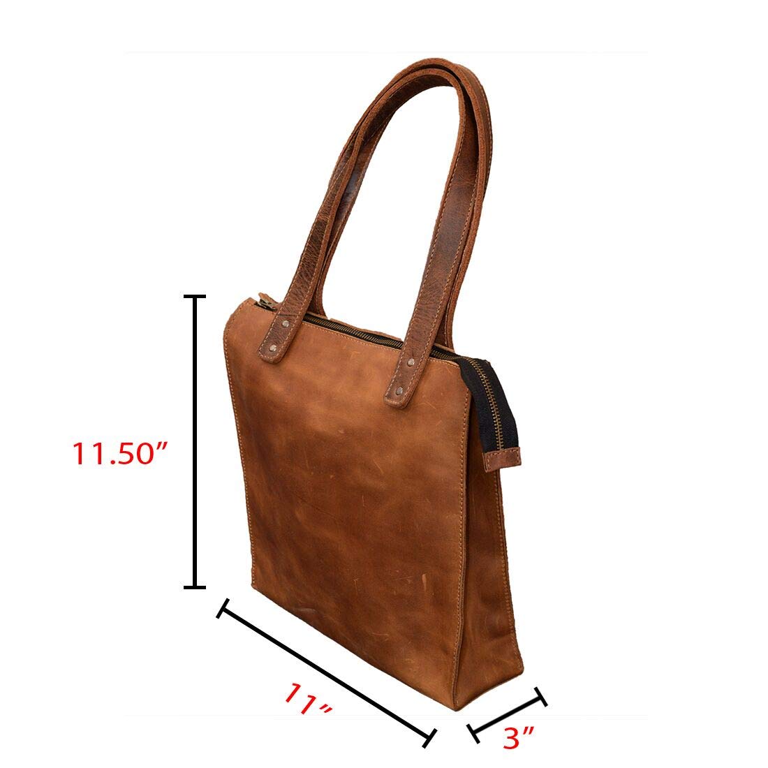Hide & Drink, Squared Shoulder Bag, Full Grain Leather Handbag, Handmade Purse, Vintage Accessories - Single Malt Mahogany