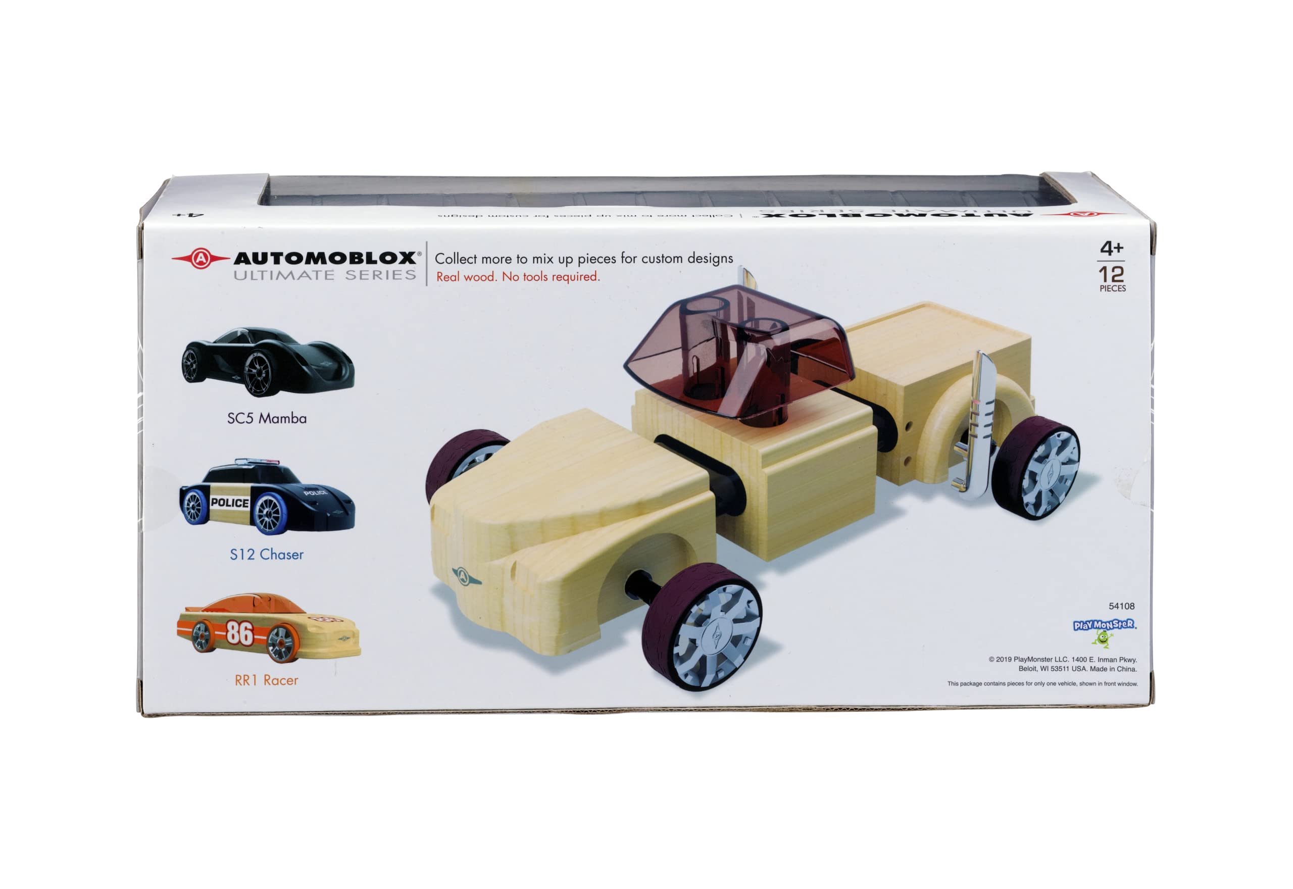 Automoblox Ultimate Macho — Wooden Mix-and-Match Truck — Build and Rebuild — Ages 4+
