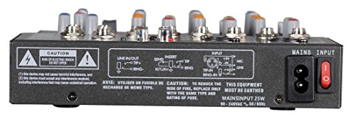 Audio2000'S S7303- Professional Four-Channel Audio Mixer with USB and DSP Processor