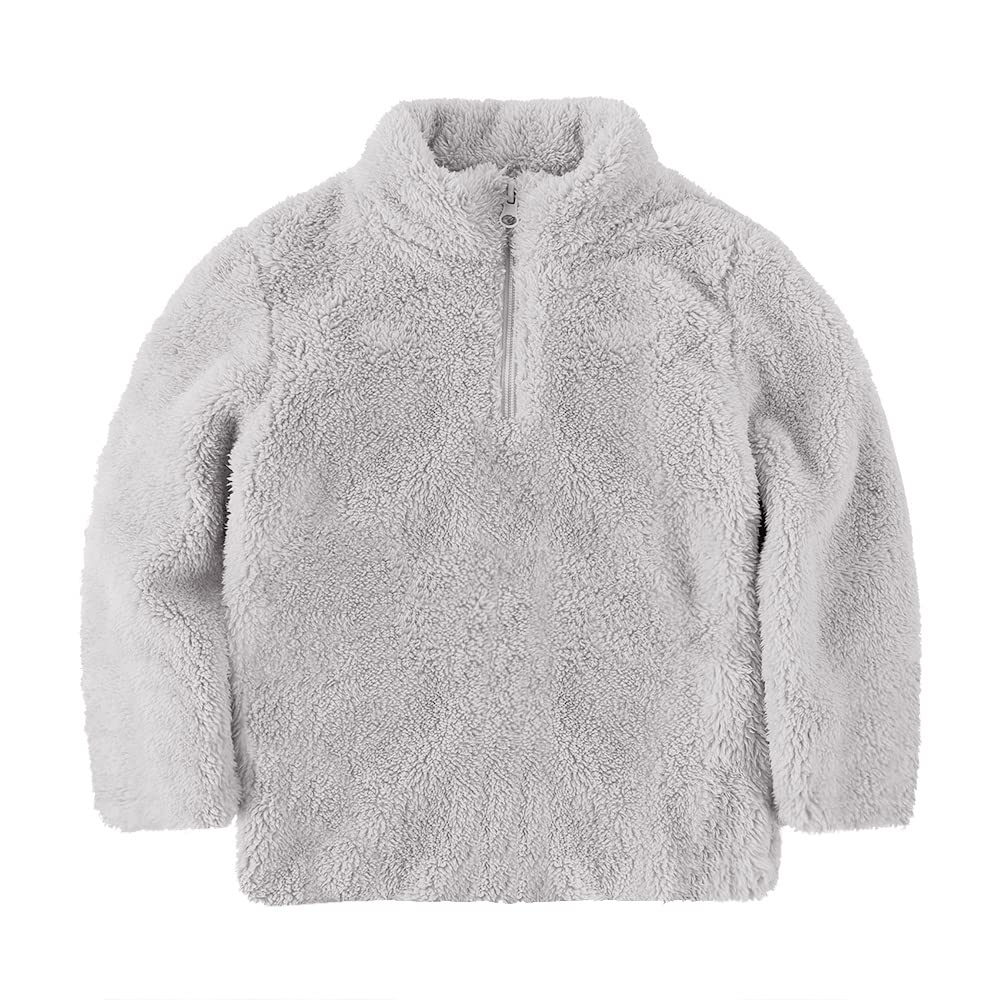 Bbalizko Kids Girl's Fuzzy Sherpa Sweatshirt 1/4 Zip Fleece Tie Dye Pullover Tops Winter Clothes Outfits