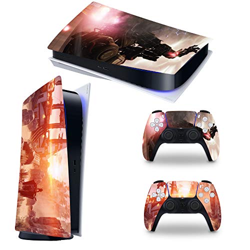 Attack On Air - PS5 Standard Edition Skin Console and 2 Controller, Vinyl Decal Sticker Full Cover Protective