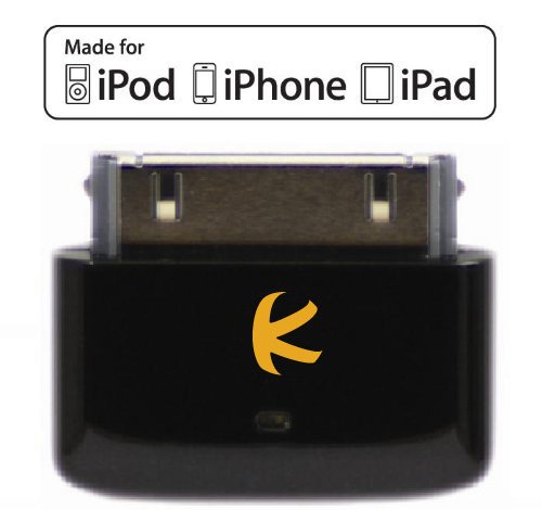 KOKKIA i10s (Black) Tiny Bluetooth iPod Transmitter for iPod/iPhone/iPad with Authentication. Remote controls and local iPod/iPhone/iPad volume control capabilities. Plug and Play. Works with AirPods.