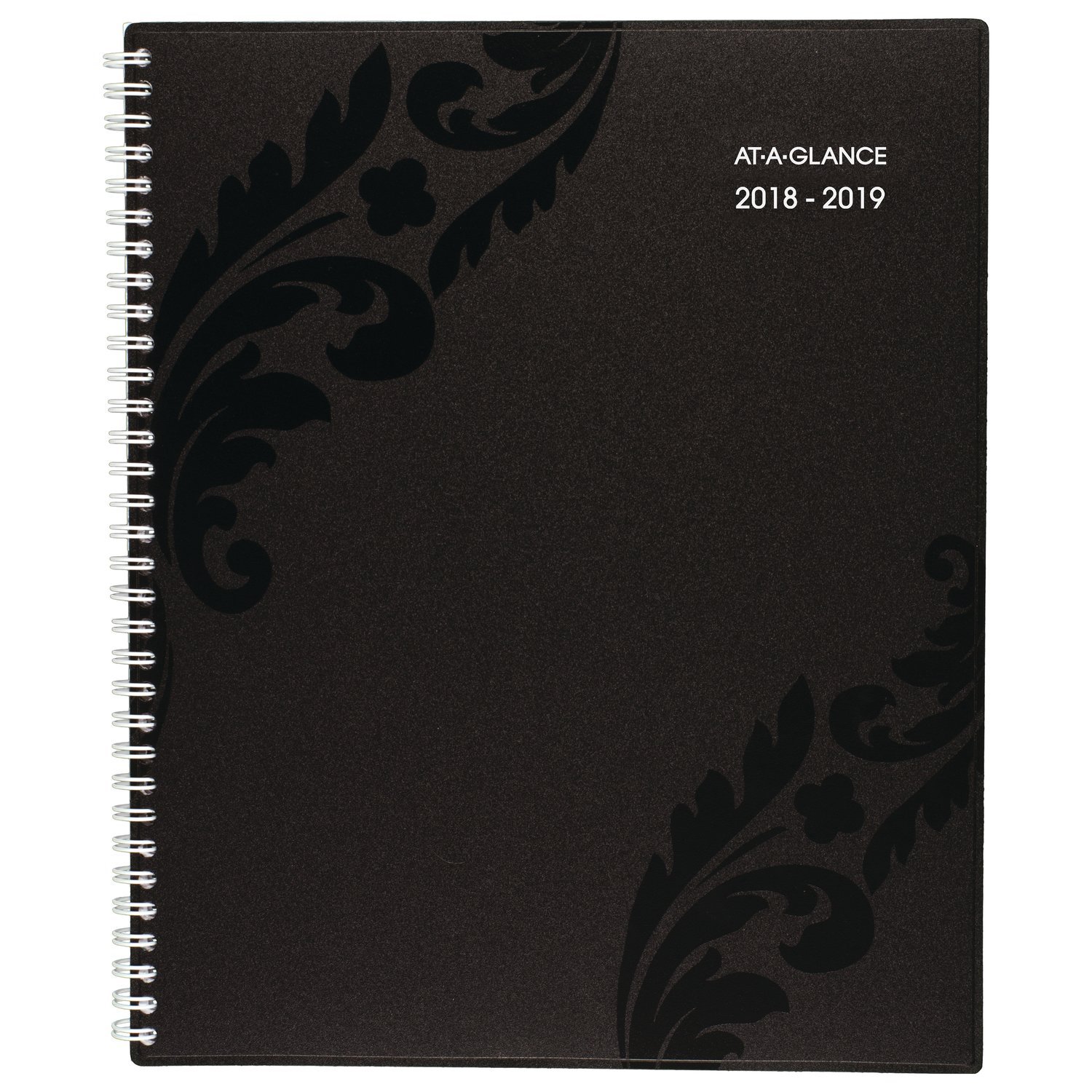 AT-A-GLANCE Academic Weekly / Monthly Planner / Appointment Book, July 2018 - June 2019, 8-1/2" x 11", Madrid, Black (793-905A-A8)