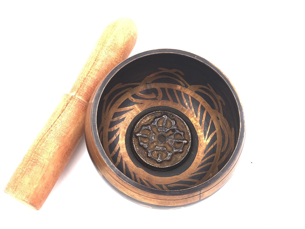 Contineo 3.15 inch Tibetan Singing Bowl with Striker,Meditation Bowl for Healing,Yoga,Relaxation,Mindfulness