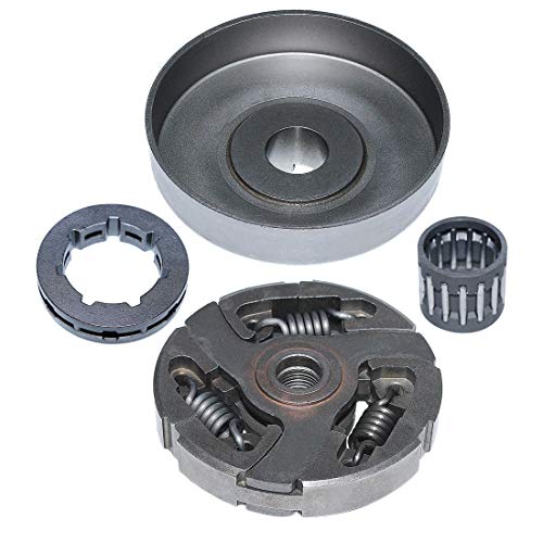 AUMEL Clutch Drum 3/8"-7T Sprocket Kit for Husqvarna 288 281 288XP 281XP 181 Chainsaw Replace 503625903,503701501