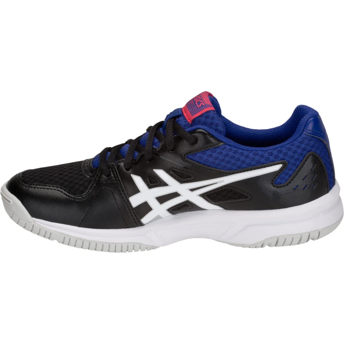 ASICS Women's Upcourt 3 Volleyball Shoes, 7, Black/White