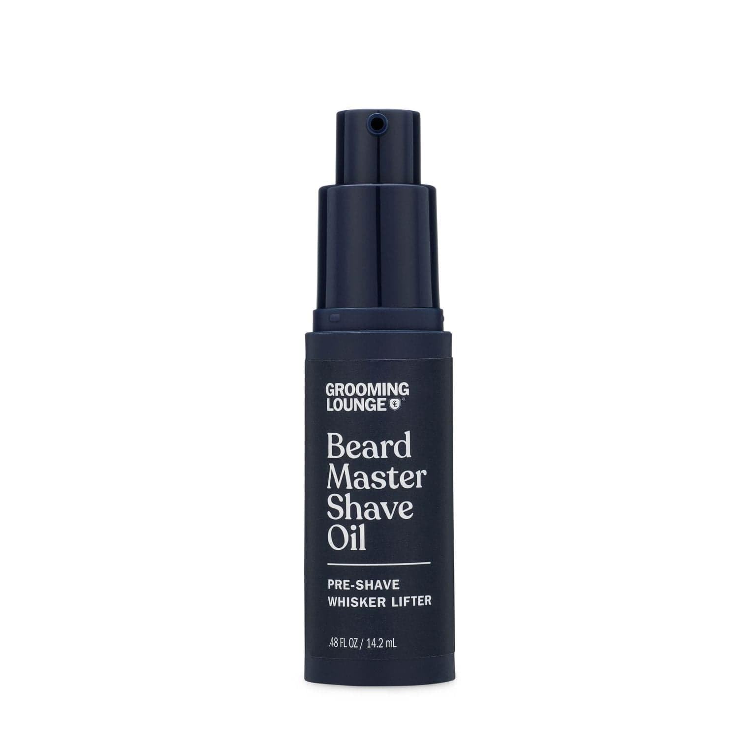 Grooming Lounge Beard Master Shave Oil - Eliminates Razor Drag and Burn - No Clogged Pores or Residue - Can be Used Solo or With a Cream - Translucent Solution - No Parabens - Cruelty Free - .5 oz