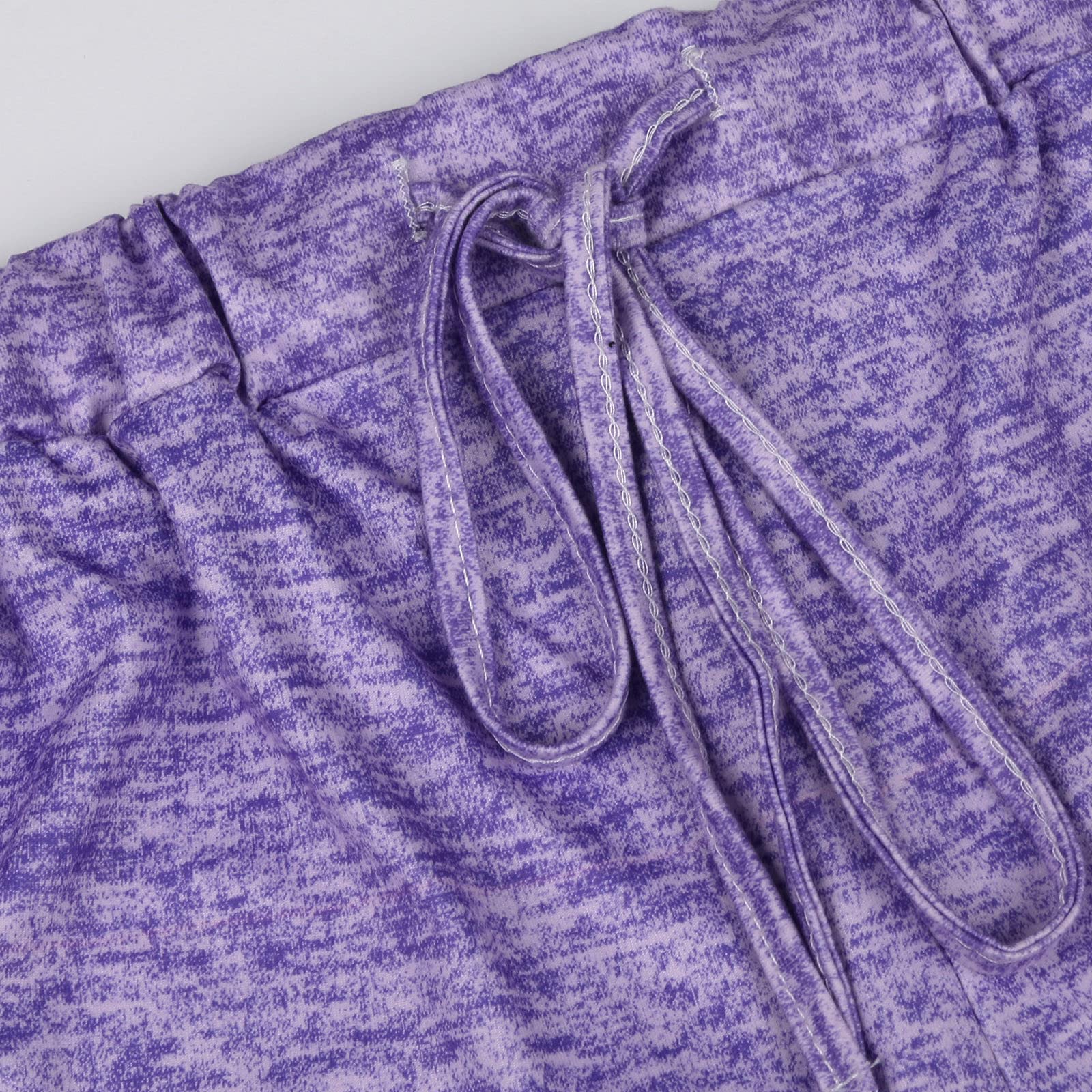 Bravetoshop Womens Athletic Shorts Workout Running Yoga Shorts Elastic Waist Summer Lounge Shorts (Purple,XXL)