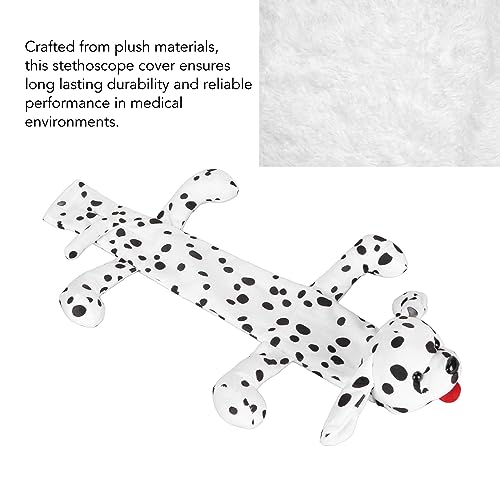 Cute Animal Plush Stethoscope Cover Sleeves Medical Accessories for Nurses Doctors Pediatric Care (Spotted Dog)