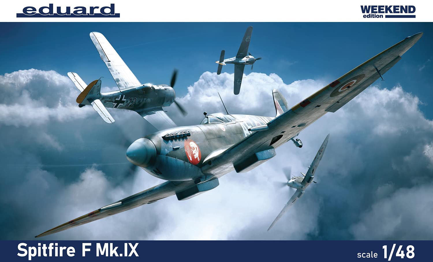 Eduard EDK84175 Kit 1:48 Weekend-Spitfire F Mk.IX, Unpainted