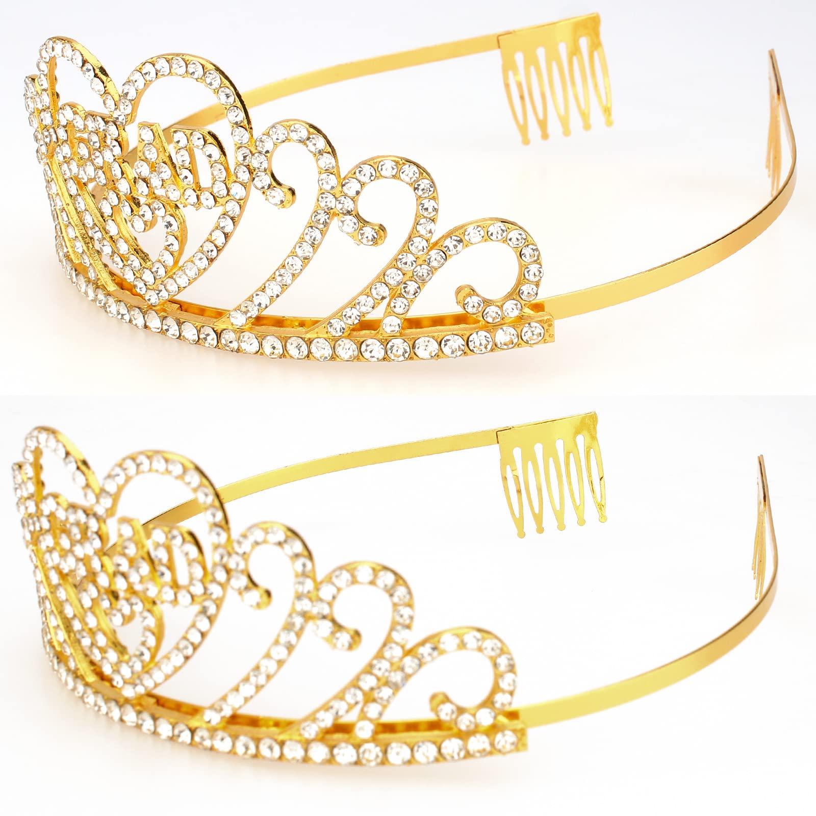 CAVETEE Gold Graduate Crown and Sash Congratulations Graduate 2024 Grad Party Decorations 2024 Graduate Crowns for Women Grad Tiara and I Graduated Sash for Women Grad Cap Decorations Grad Cap Topper