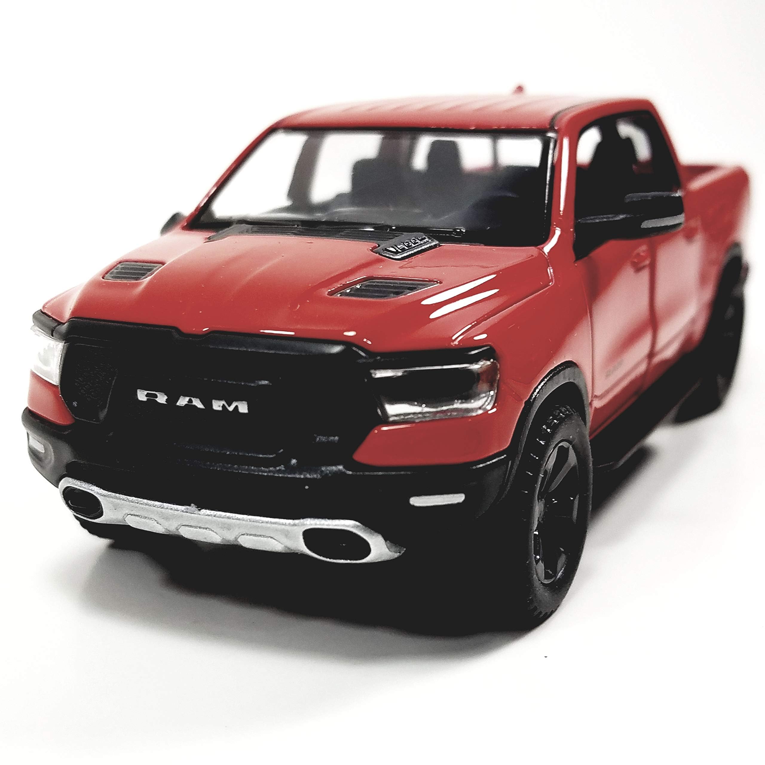 Kinsmart 2019 Red Dodge Ram 1500 Pickup Truck1/46 O Scale Diecast Truck