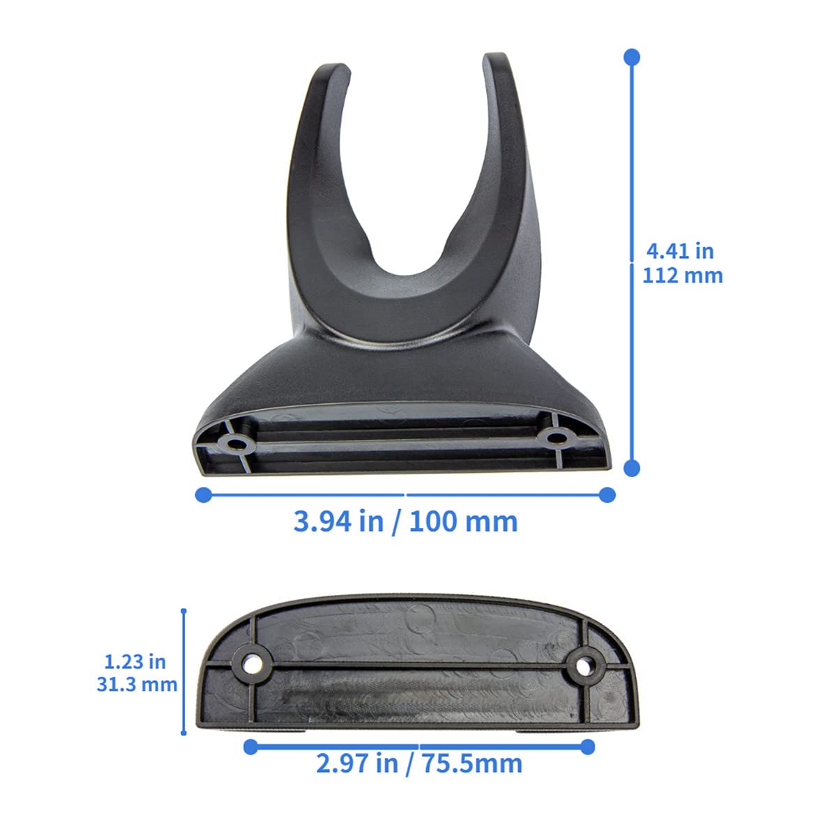VENREA Universal Barcode Scanner Holder, Barcode Scanning Holder, Barcode Reader Rack Bracket Wall Mount Accessiors Fit for Most Scanner Barcode Scanners Label Readers (5pcs-Style U)