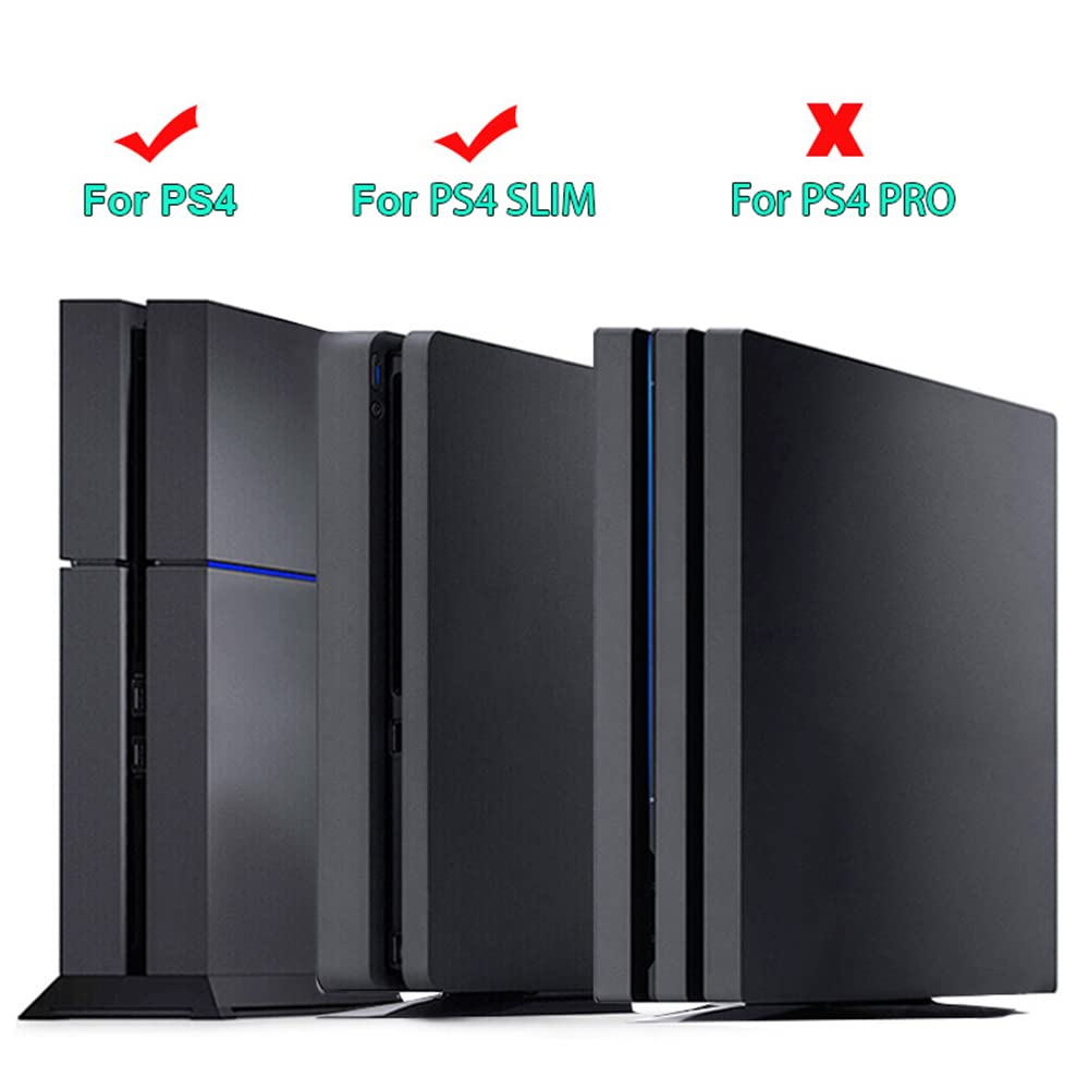 Black Horizontal Dust Cover For Playstation 4 For PS4 Protector Sleeve Slim Console Soft Dust Proof Cover Sleeve Soft Neat Lining Dust Guard For Place DustProof Case