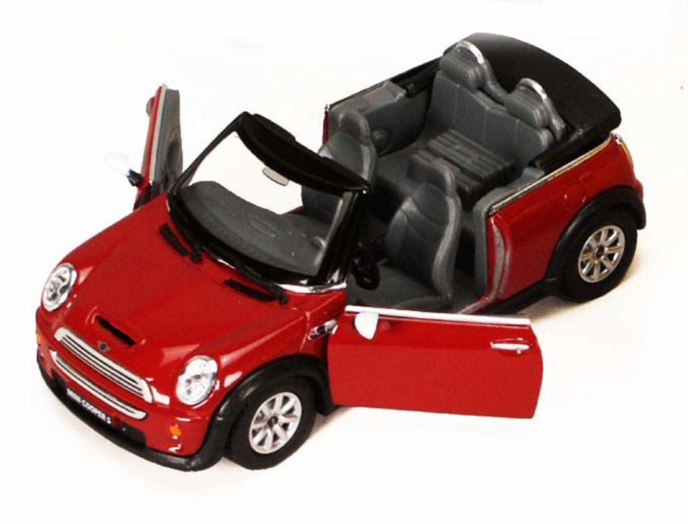 KiNSMART Mini Cooper S Convertible, Set of 4 5089D - 1/28 Scale Diecast Model Toy Cars