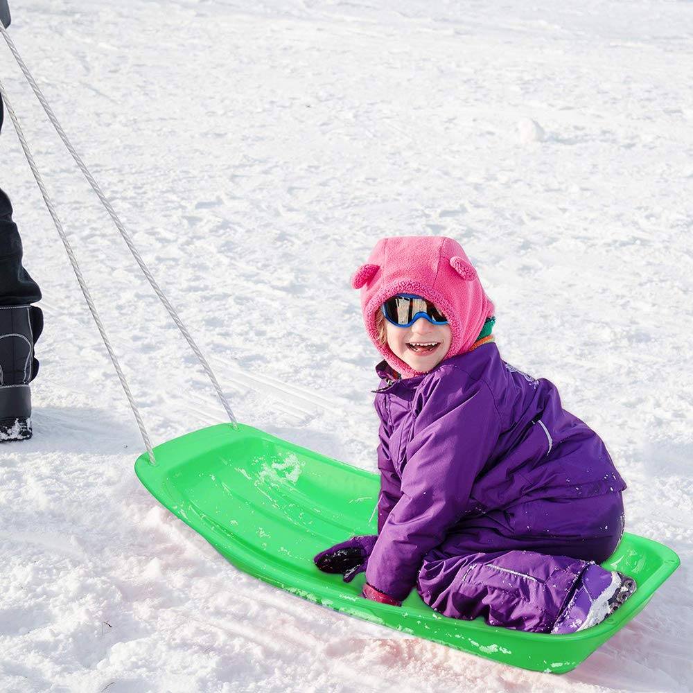 Atalawa KALUOLA Snow Sleds Toboggans, Sledges & Toboggans Heavy Duty Sledge Toboggan Sleigh Sleds Plastic Unisex Ski Fun Boardā¦