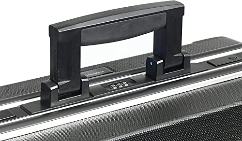 B&W International GO Portable Wheeled Rolling Tool Case Box with Pocket Boards, Black