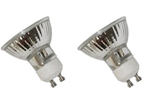 Anyray 2-Bulbs Compatible for GU10 120v 35W MR-16 Q35MR16 35 Watts JDR C Halogen Bulb Lamp