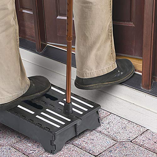Portable Folding Step, 15" x 8.7" x 5" Lightweight Foldable Step Stool Indoor & Outdoor Mobility Step for Seniors, Pets and More
