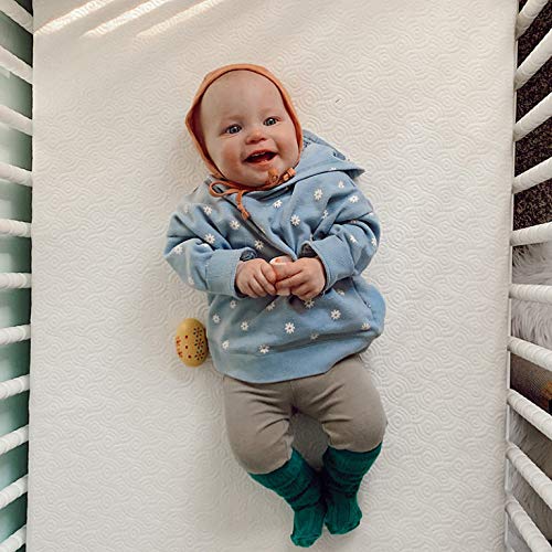 Tempur-Pedic TEMPUR-Dream 2-Stage Waterproof Baby Crib and Toddler Mattress - Made in USA, 52"x28"