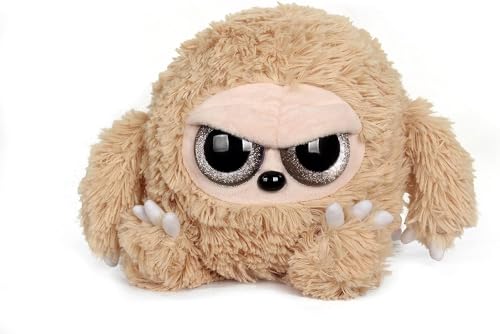 Grumpy Baby Sloth - Adorable Super Soft Plush Stuffed Animal Toy Doll (Glitter Eyes) - Large 8 Inch - Unique Gift for Kids and Adults