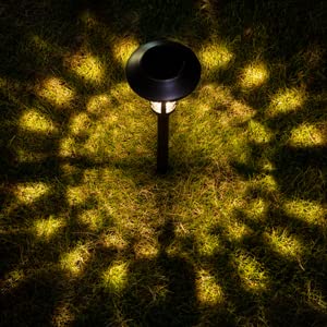 GIGALUMI 6 Pack Super Bright Solar Lights Outdoor Waterproof, High Lumen Solar Garden Lights, Metal Solar Pathway Lights Outdoor, Solar Sidewalk Lights for Yard, Patio, Landscape, Walkway