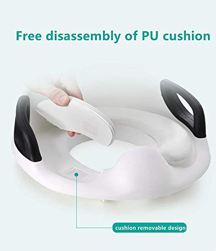 Potty Training Seat for Boys Girls Kids Toddlers Toilet Training Seat Potty Seat for Baby with Detachable Soft Cushion Sturdy Handle and Backrest