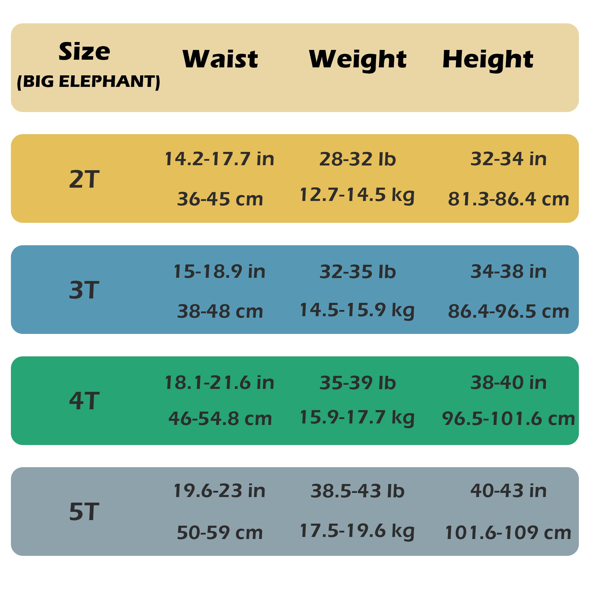 BIG ELEPHANT Toddler Boys Potty Training Pants, Cotton Toilet Training Underwear 8 Pack, 3T