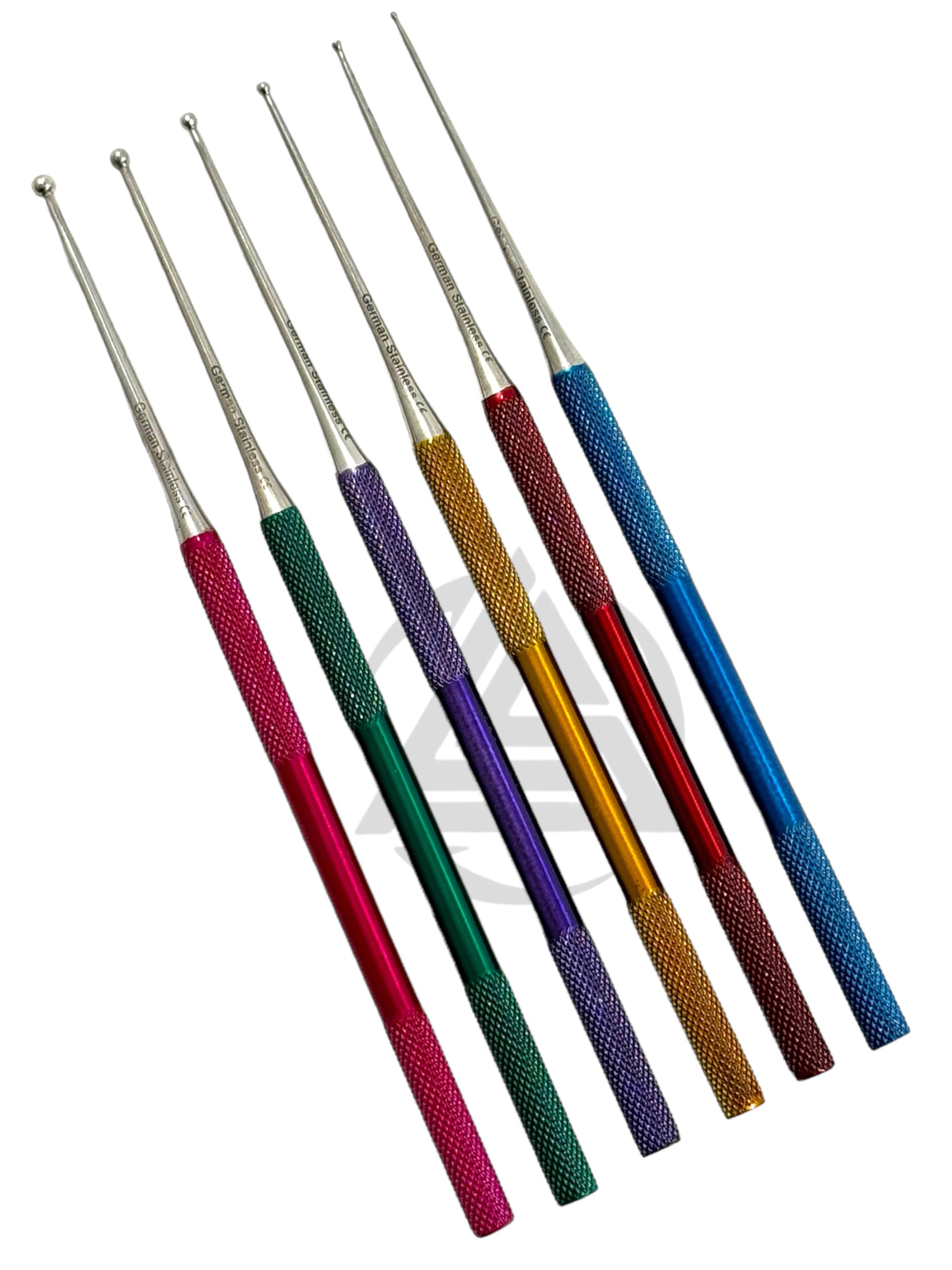 Premium German Stainless-Ball Tip Snake Sexing Probe Set 6 Pieces