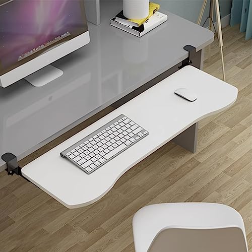 BBAUER Keyboard Tray, Under Desk Keyboard Tray, Desk Keyboard Tray Slide Out, Ergonomic Keyboard Tray, for Home or Office