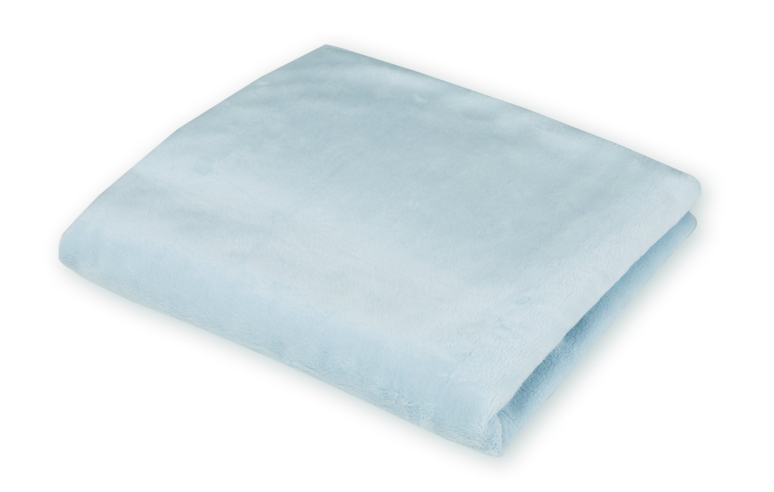 TL Care Heavenly Soft Chenille Fitted Pack N Play Playard Sheet 27" x 39", Warm and Cozy Chenille Pack and Play Sheet, Blue, for Boys and Girls, Fits Most Mini Crib Mattresses