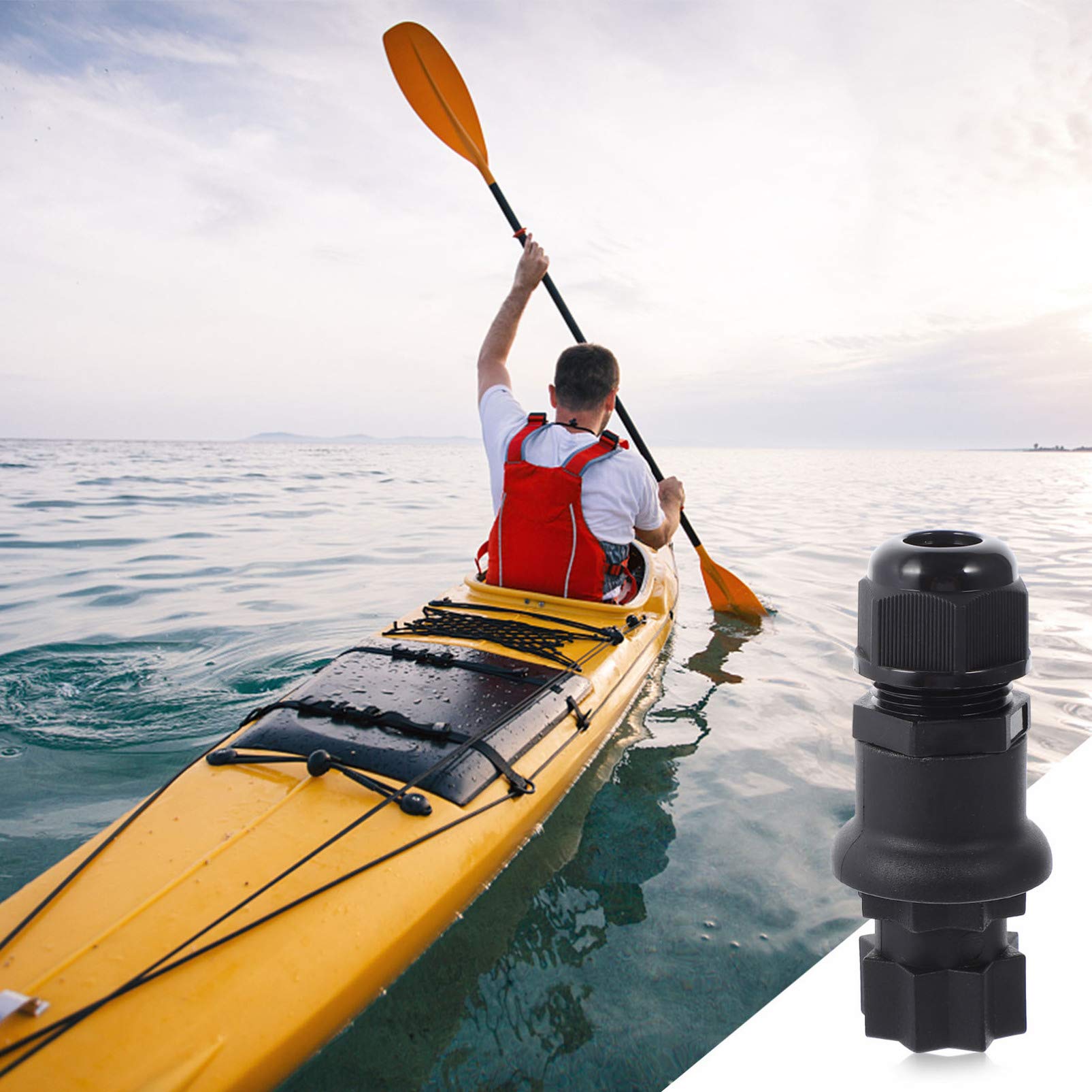 BESPORTBLE Kayak Safety Flag Rod Holder Mount Base Suit for Kayak Canoe Flag Pole Role Holder DIY Accessories