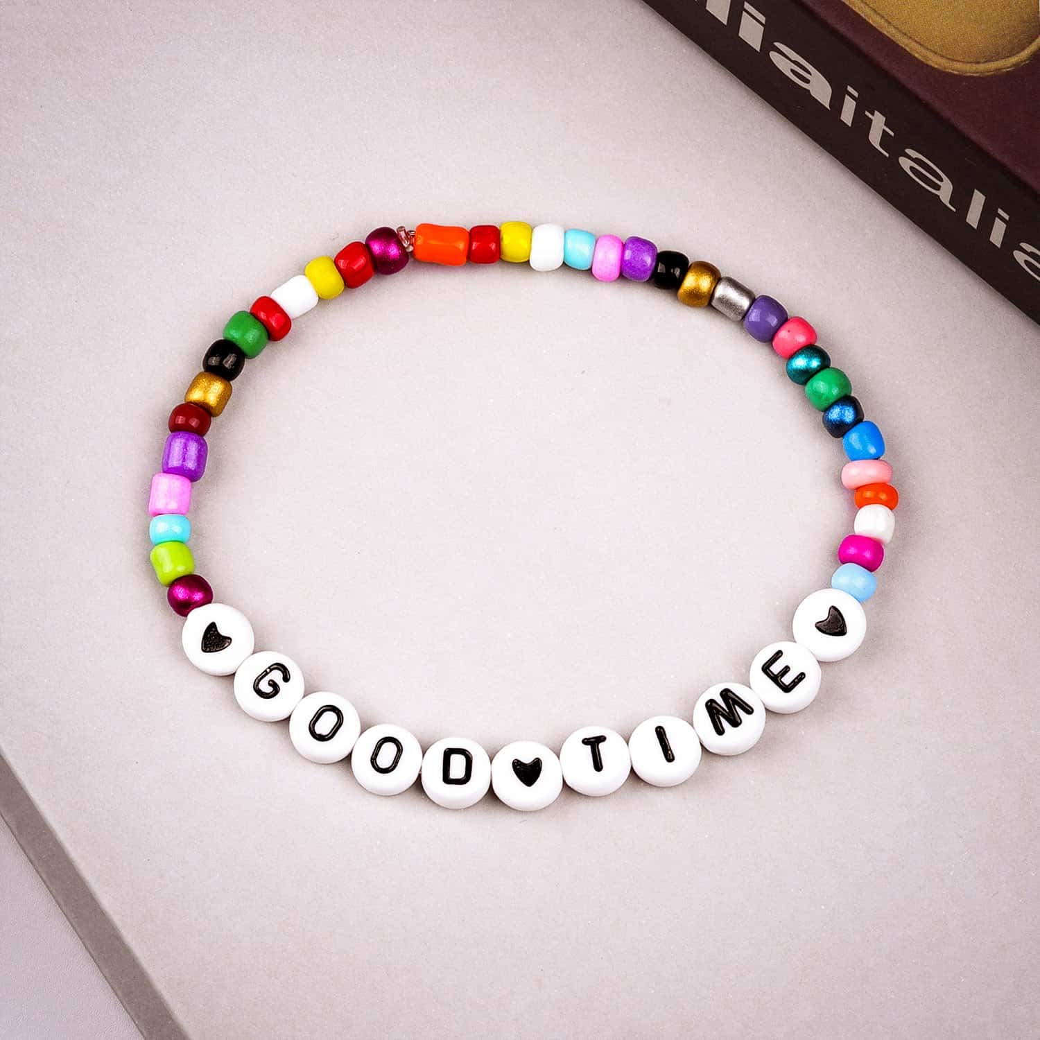 Beads for Bracelets, Cridoz 2800 Pcs 4mm Small Pony Beads with 1200 Pcs Alphabet Letter Beads for Jewelry Bracelets Making
