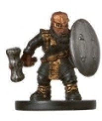D & D Minis: Gold Dwarf Soldier # 5 - Under Dark