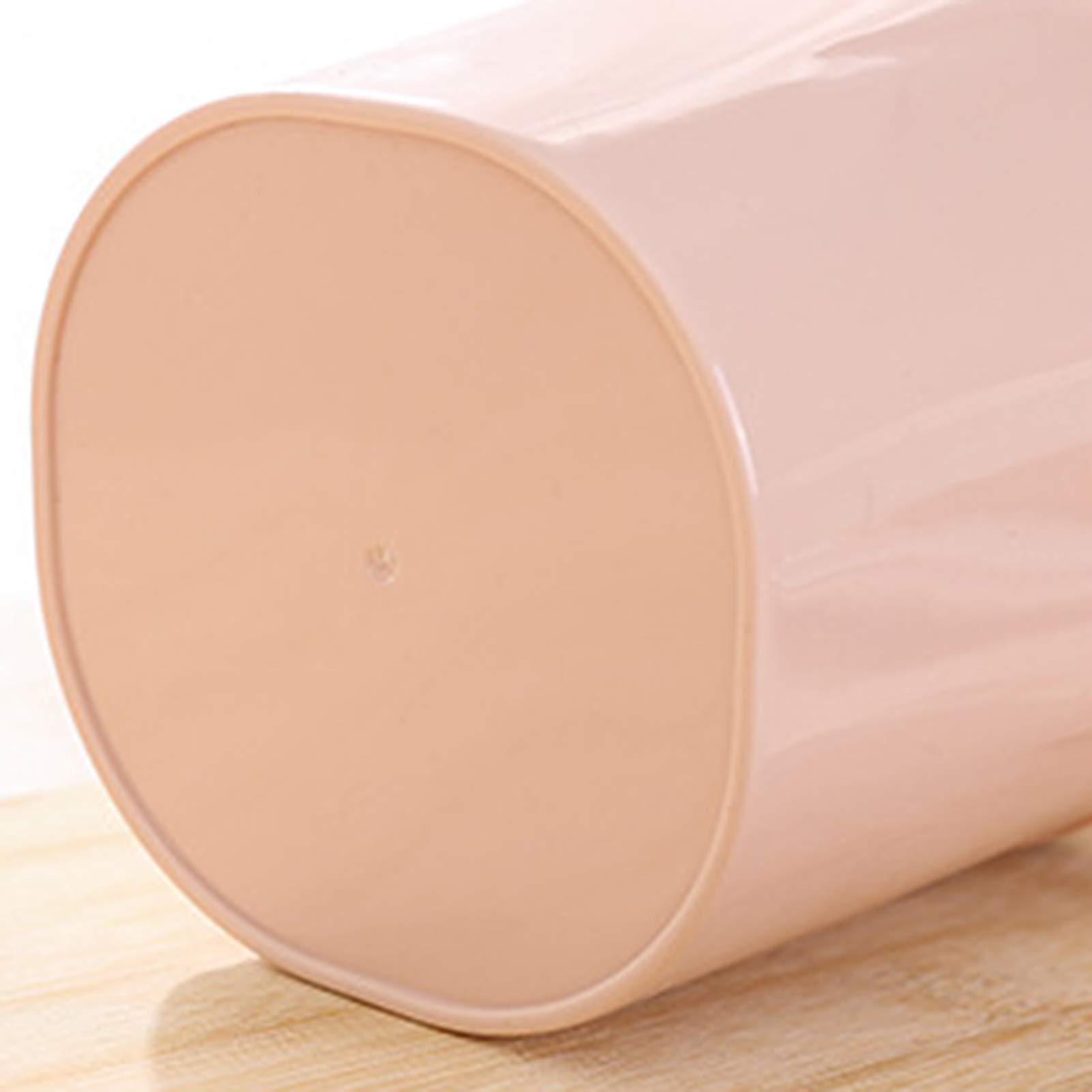 D-GROEE Mini Trash Can with Lid, Trash Can Durable Multipurpose Can Large Capacity Waste Container for Room Pink