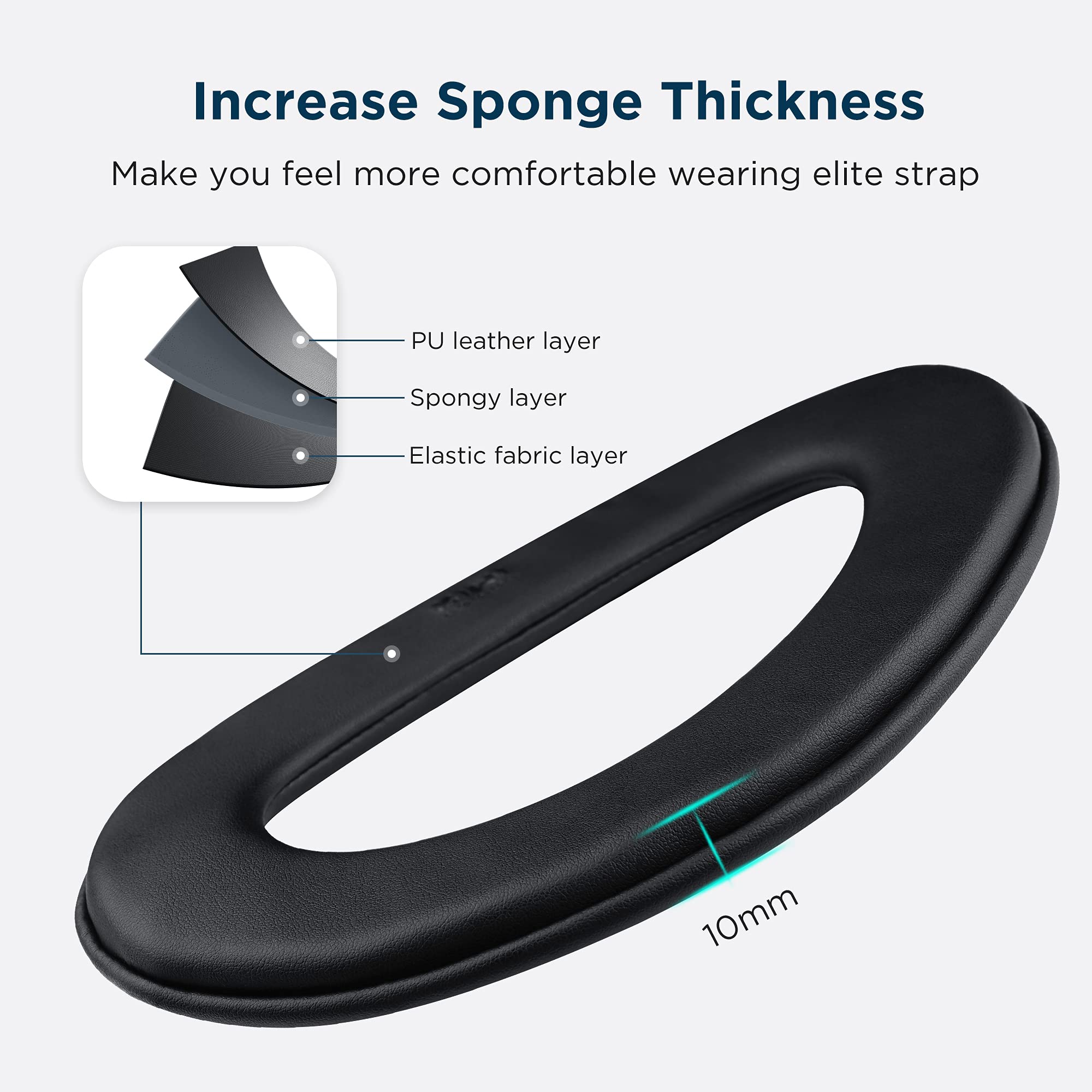 KIWI design Elite Strap Foam Pad Compatible with Quest 2 (Elite Strap Not Included)