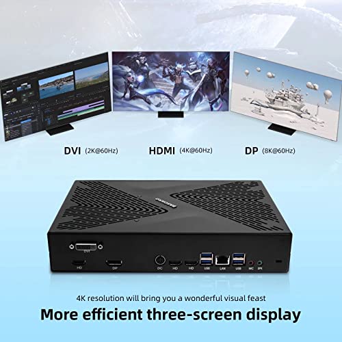 BASOARO Mini PC Windows 11 Pro, Gaming Mini PC, GeForce GTX 1650 Core i7 10870H, 16G RAM 512G SSD, Gigabit Ethernet, USB 3.0, USB2.0, HD/DP/DVI, BT, Dual Band WiFi, Gaming Home Small Computer
