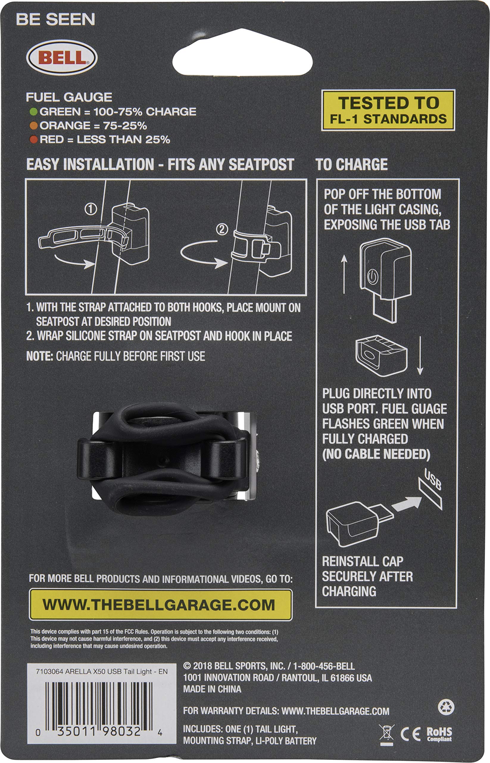 Bell Arella X50 USB Tail Light