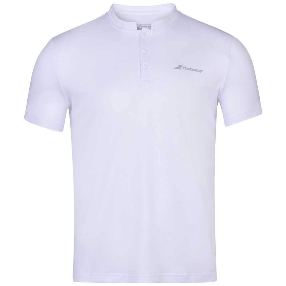 Babolat Boy's Play Tennis Polo, White/White (US Youth Size 8-10)