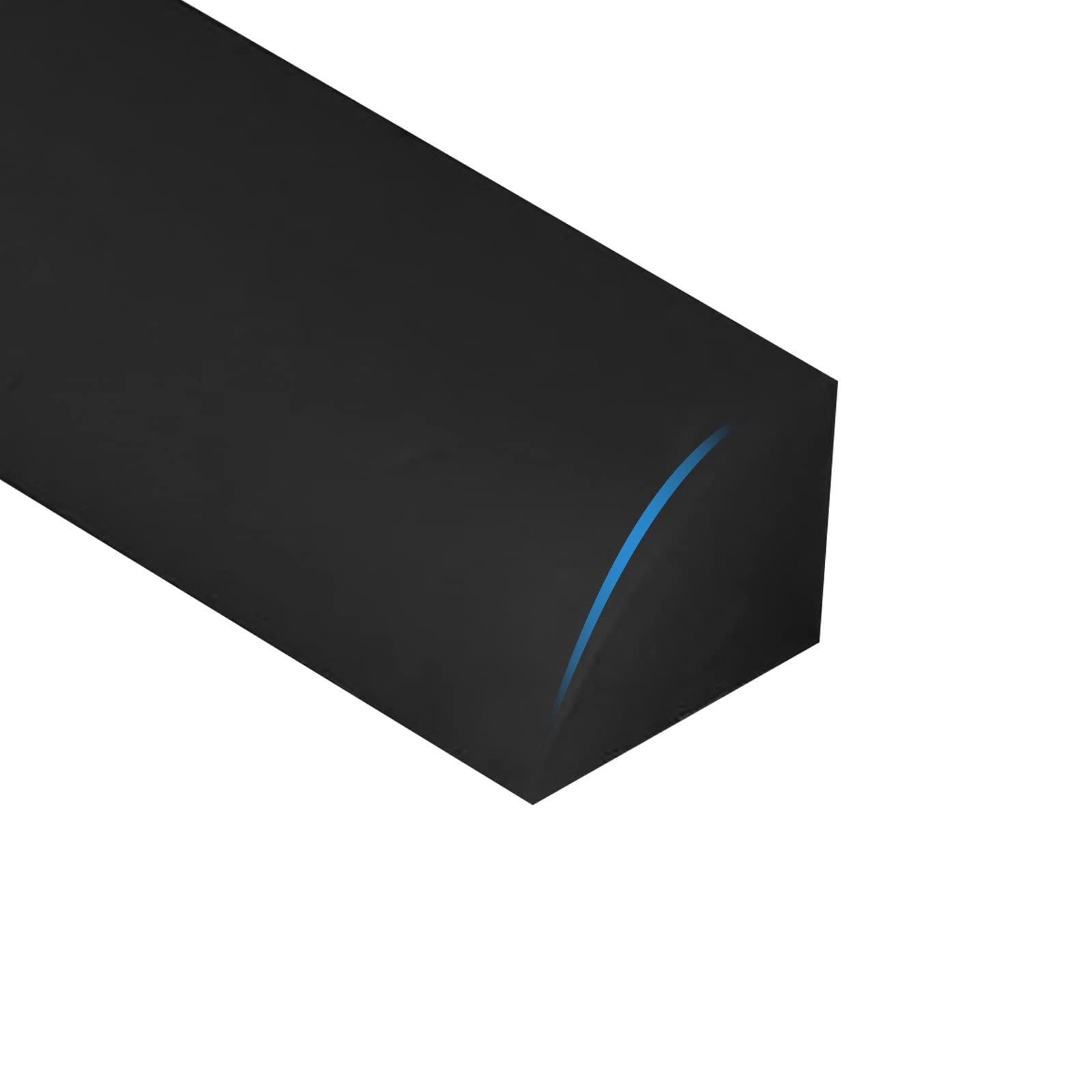Shower water guard, Self adhesive shower water dam right angle water stopper shower Collapsible, Corner Water Strip Dam for Countertop to keep water Inside 0.71''Hx 0.86''W (39inch, black)