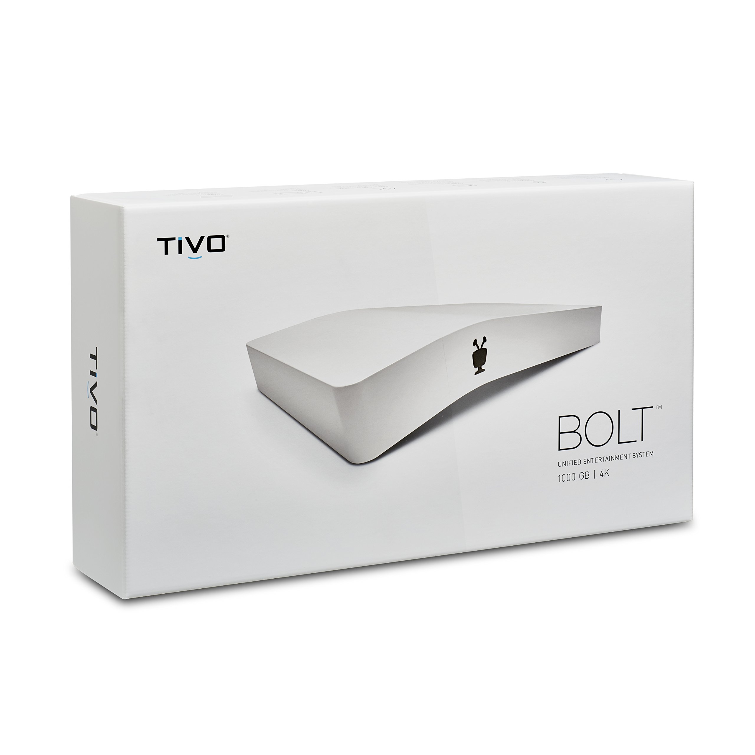 TiVo Bolt 1000 GB DVR: Digital Video Recorder and Streaming Media Player - 4K UHD Compatible - Works with Digital Cable or HD Antenna