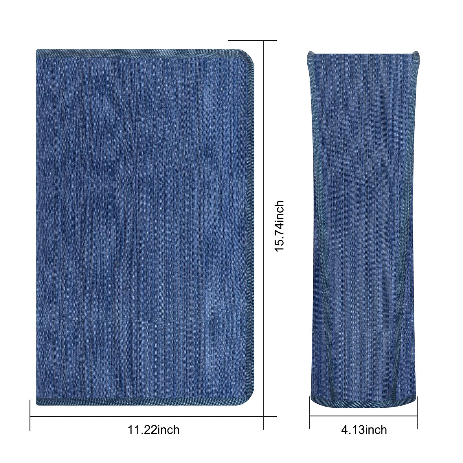 MASiKEN Universal Cover for PS5 Console, Dust Cover Place Upright, Soft Neat Lining Dust Protector for Playstation 5 Digital and Disc Version, Precision Cut Easy Access Cable Port (Blue)
