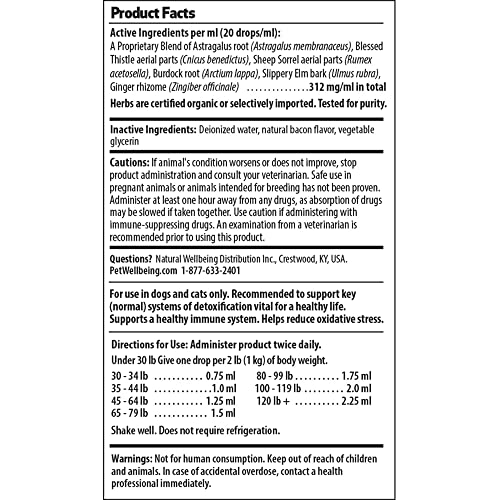 Pet Wellbeing Life Gold for Cats - Vet-Formulated - Immune Support and Antioxidant Protection - Natural Herbal Supplement 2 oz (59 ml)
