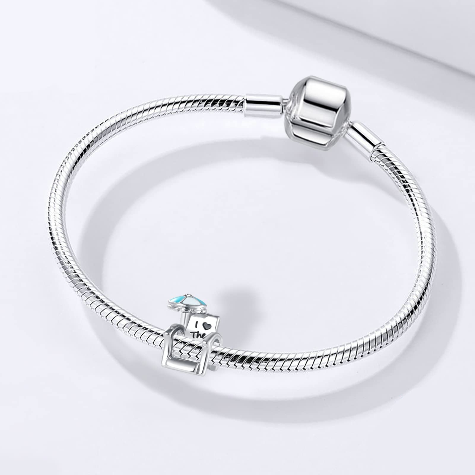 Beach Chair Umbrella Charm Bead for Pandora Bracelet Gifts for Holiday Vacation (Aut-100_Beach)
