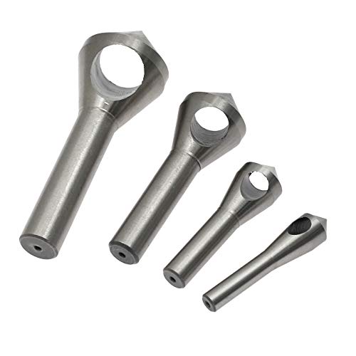 Bonsicoky 4PCS Countersink Chamfer Deburring Tool Set, High Speed Steel Hole Deburring Tool, Metal Wood Drill Bits for Wood, PVC Board, Aluminum, Insulation Board