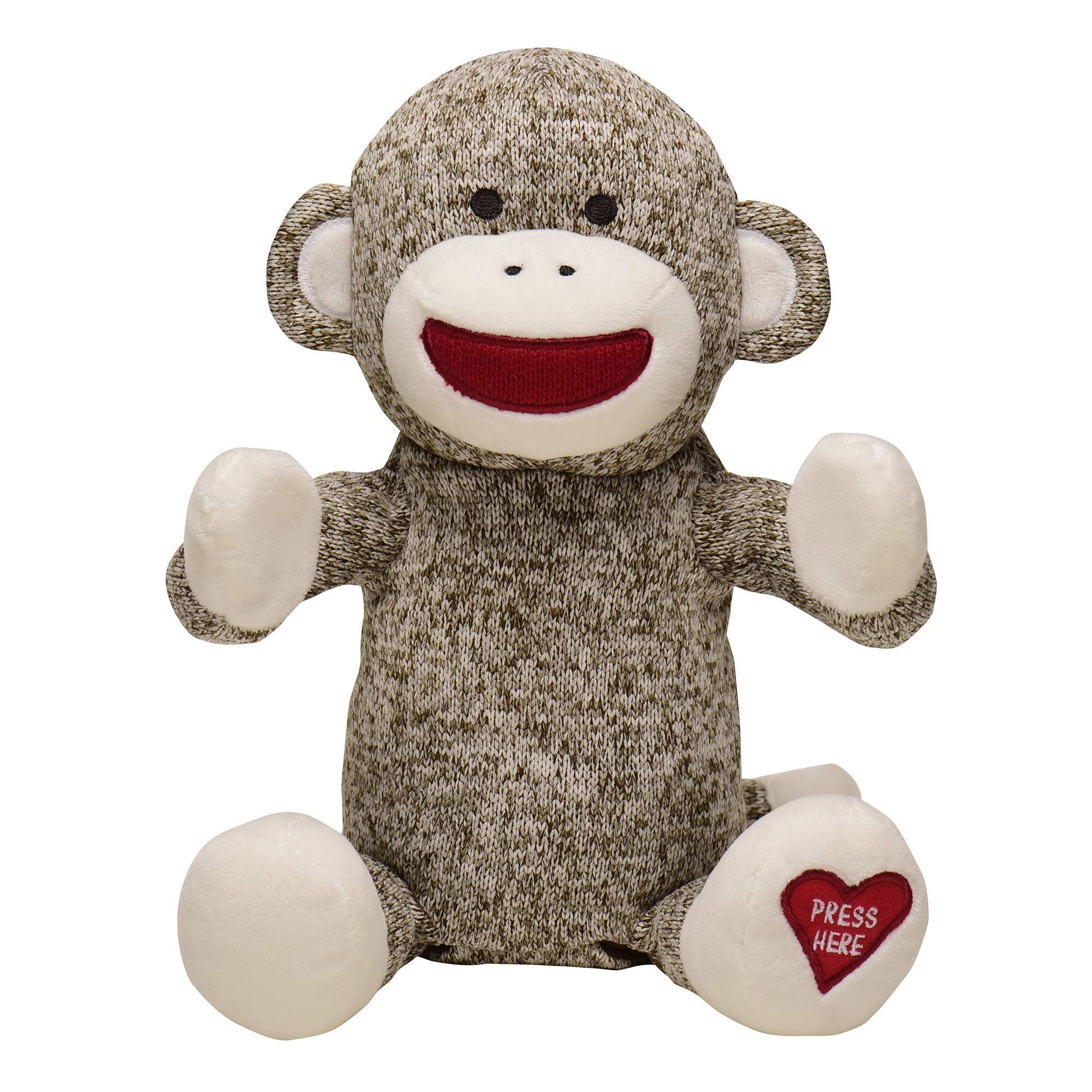 Baby Starters Sock Monkey Baby Toy, Sound and Motion Clapping Hands Toy (Happy and You Know It)