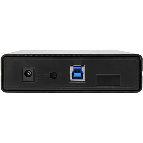 StarTech.com 3.5in Black Aluminum USB 3.0 External SATA III SSD / HDD Enclosure with UASP for SATA 6Gbps - 3.5" SATA Hard Drive Enclosure (S3510BMU33)