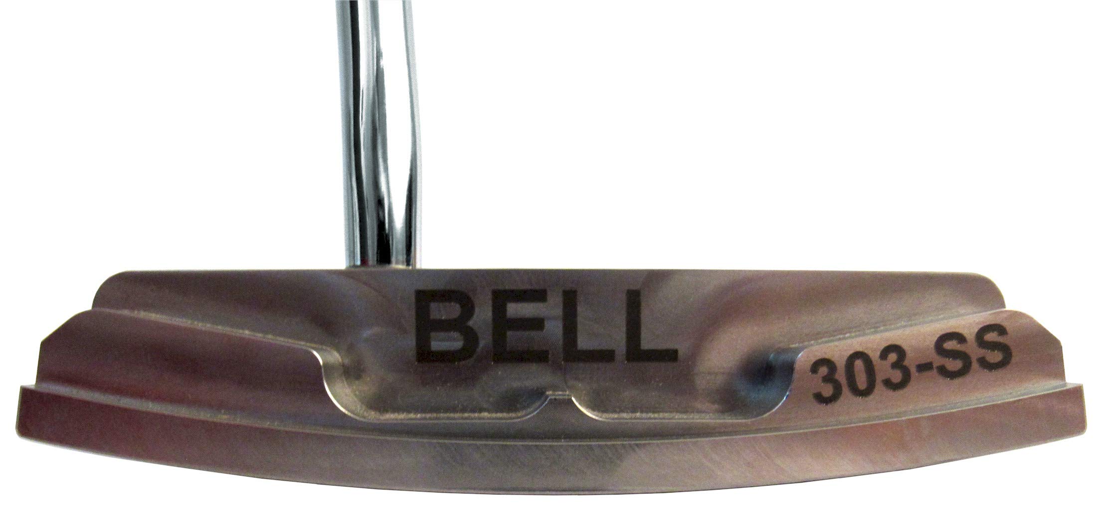 Bell Putters Half Offset Golf Putter 360g Polish Chrome Finish Right-Handed/RH with Winn Midsize Putter Grip and 34" Shaft