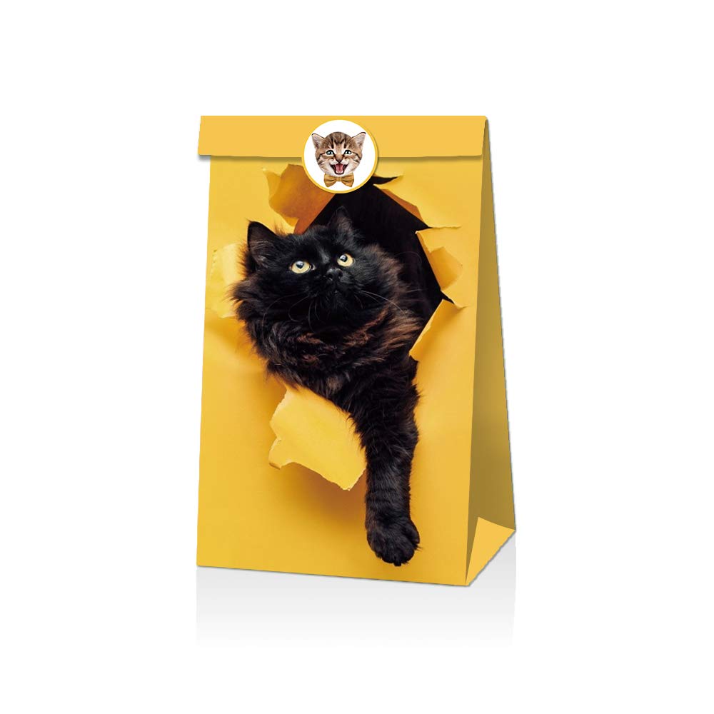 Cat Bag,Kitty Cat Party Supplies,Pet Cat Birthday Theme,Girls,Boys,Kids,Home,Classroom,Baby Shower?24Pack)?